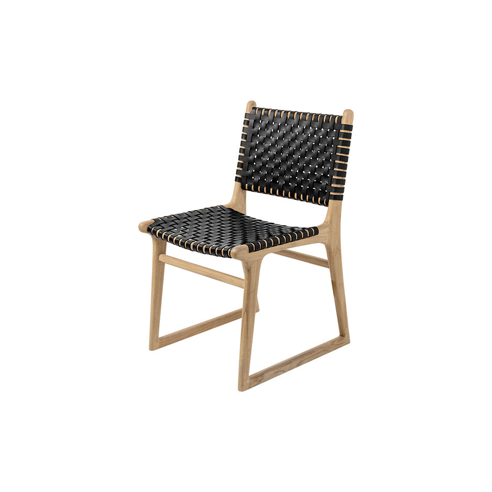 Coco | Dining Chair Leather Black – The Styling Republic