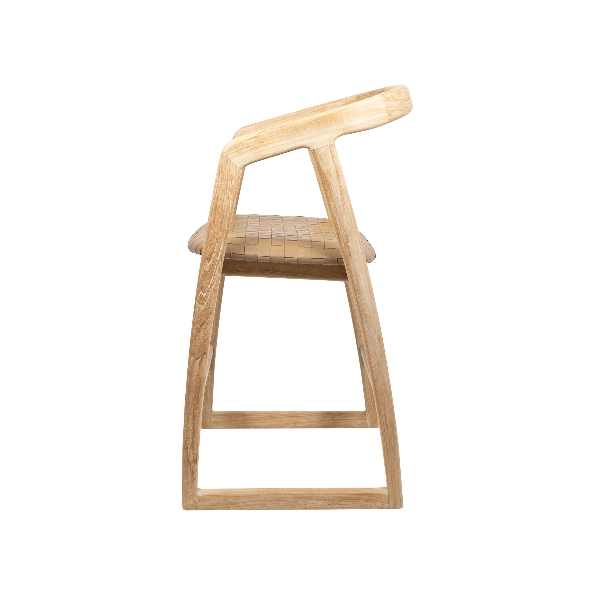 Mabel | Kitchen Stool Leather Sand – The Styling Republic