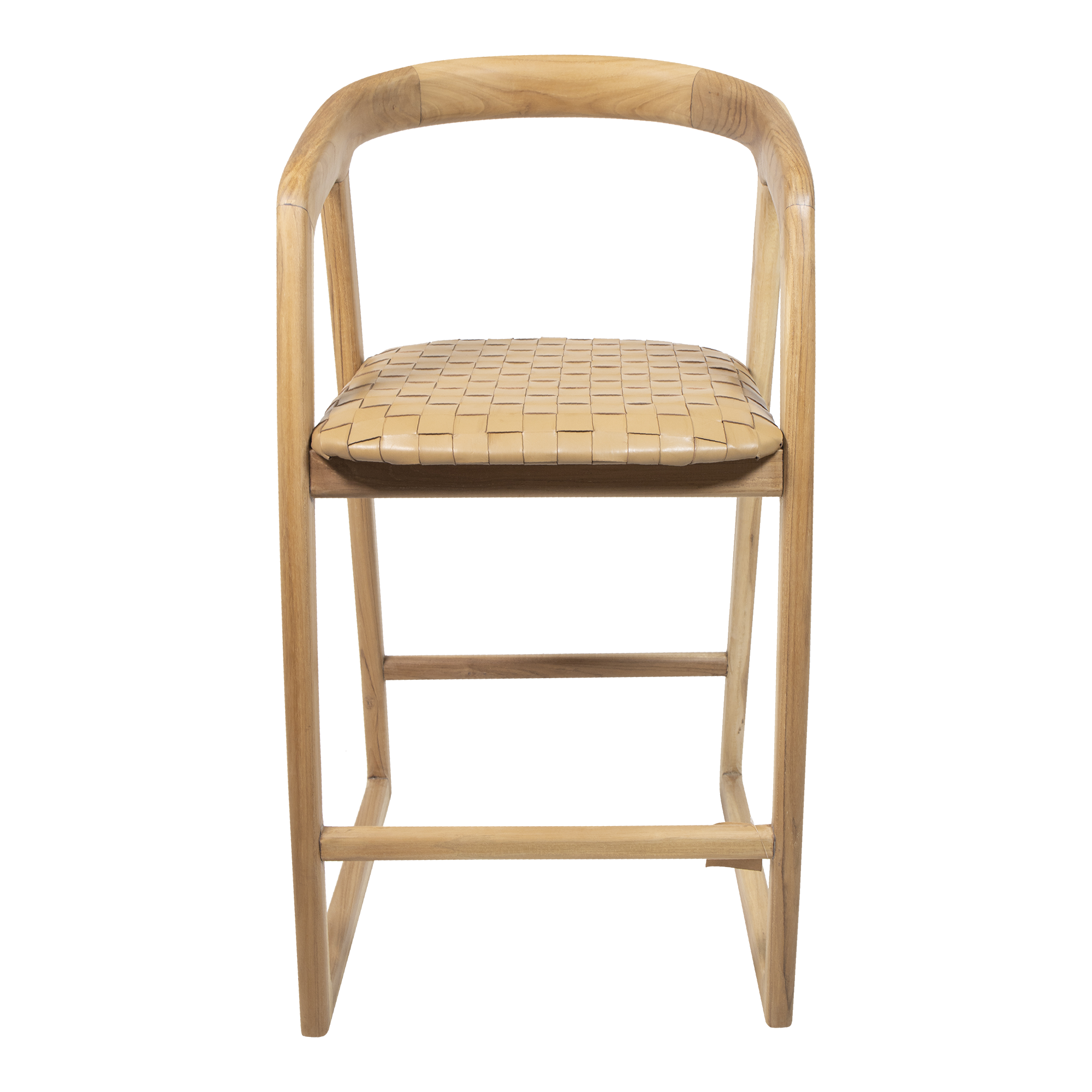 Mabel | Kitchen Stool Leather Sand – The Styling Republic