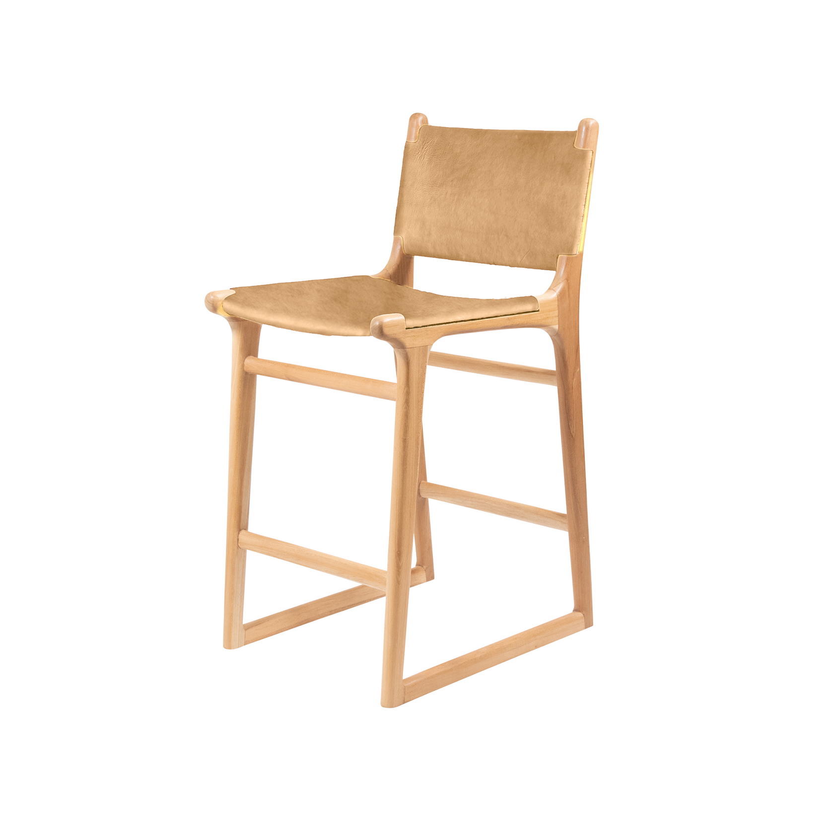 Tan Leather Kitchen Stool | The Styling Republic