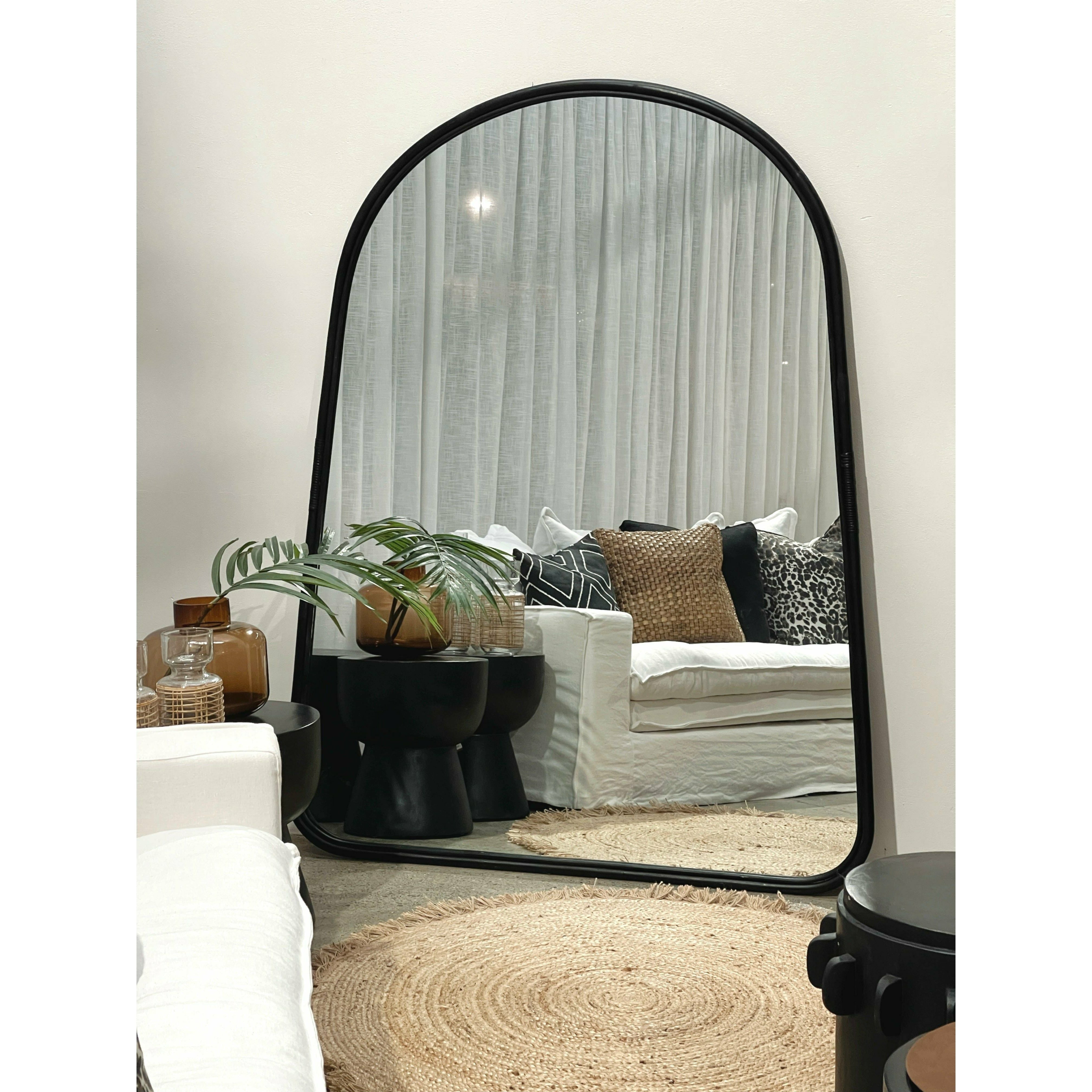 Black Rattan Mirror | The Styling Republic