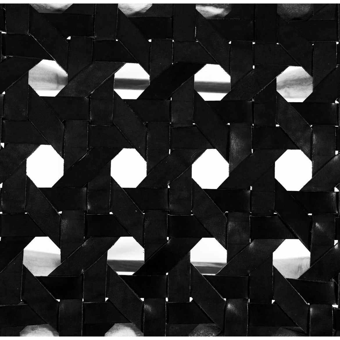 Chocolate Teak Kitchen Stool Black Leather | The Styling Republic