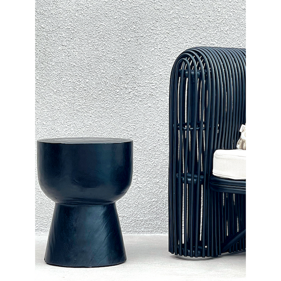 Black Suar Timber Side Table | The Styling Republic