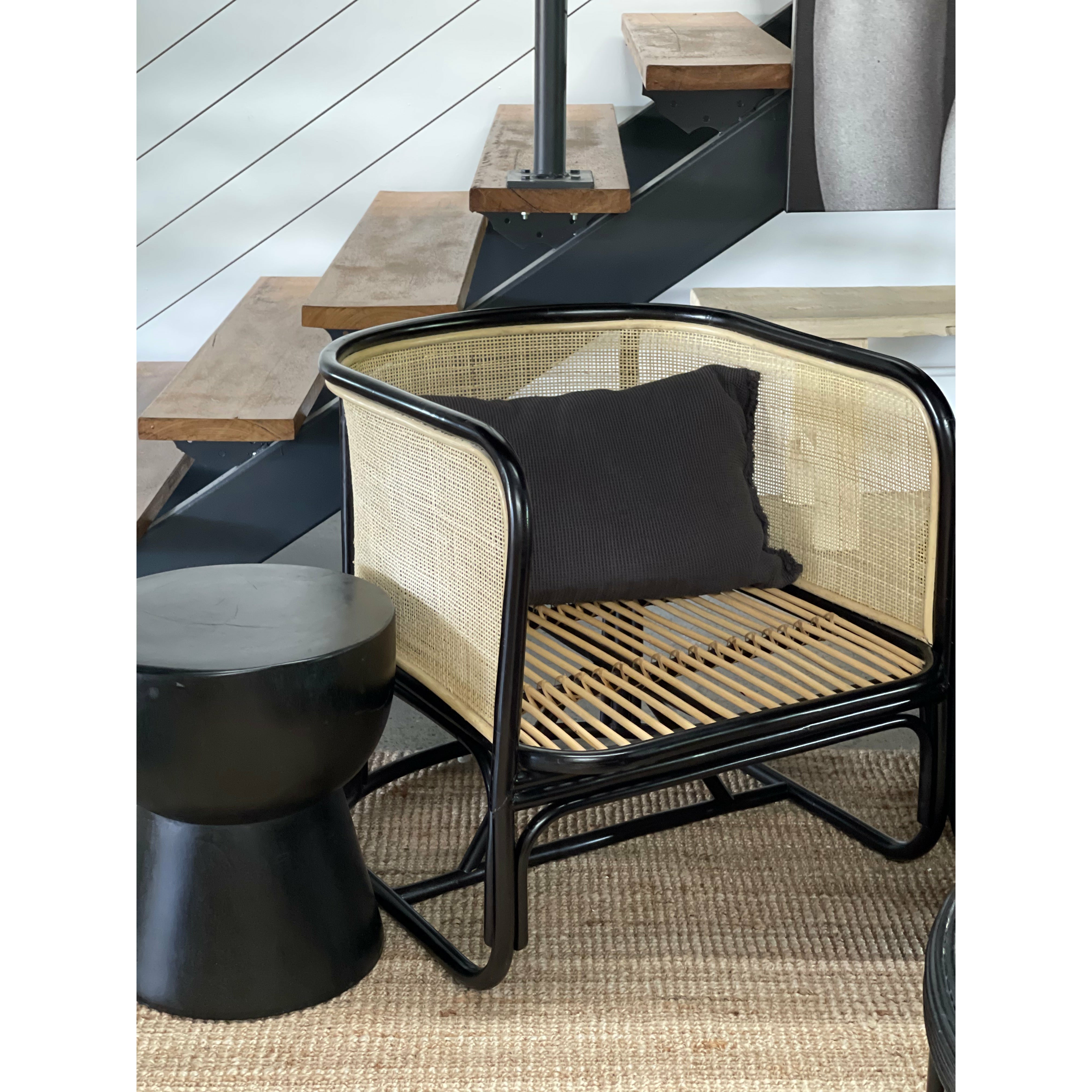 Black Suar Timber Side Table | The Styling Republic