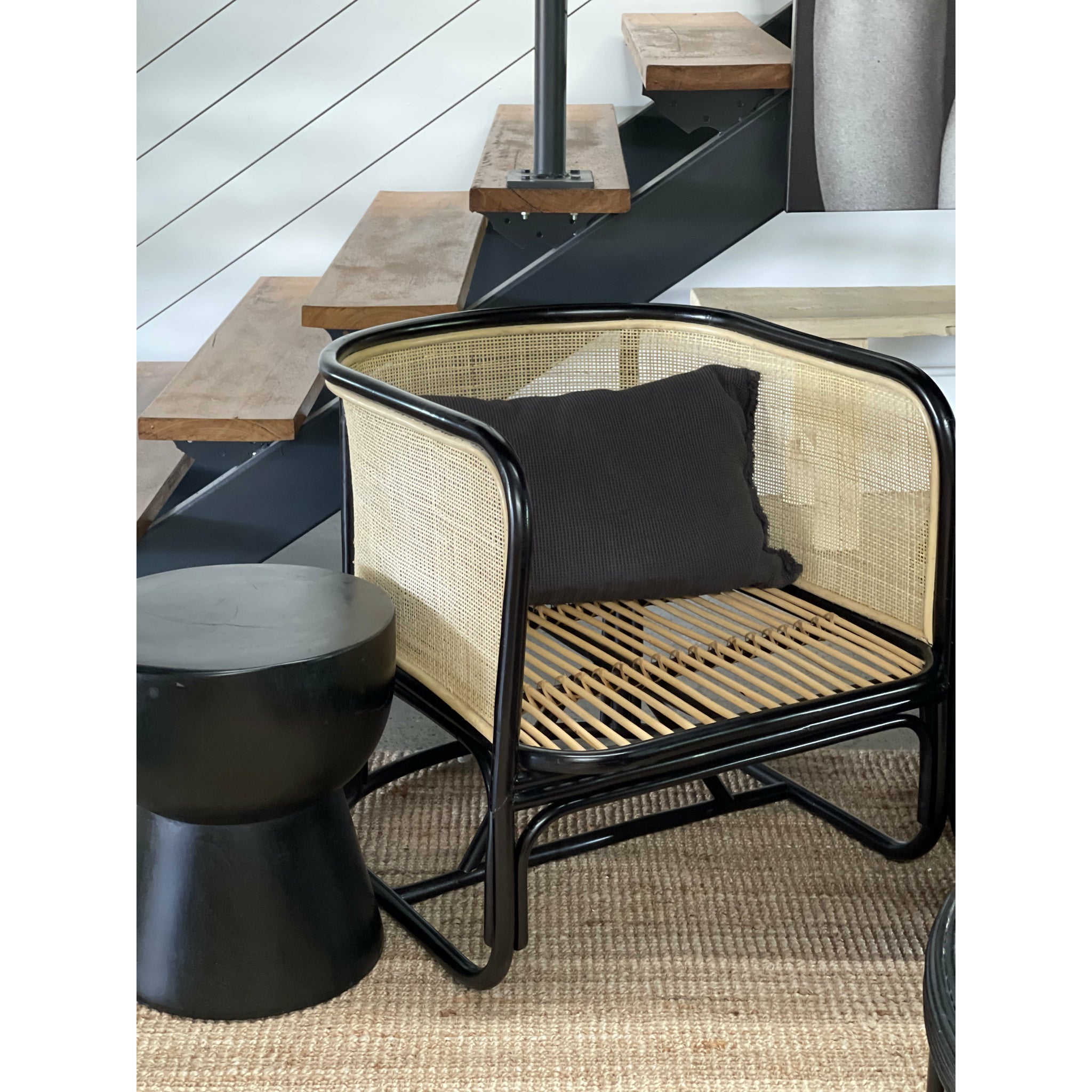 Black Suar Timber Side Table | The Styling Republic